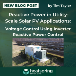 Voltage Control Using Inverter Reactive Power Control - HeatSpring Magazine