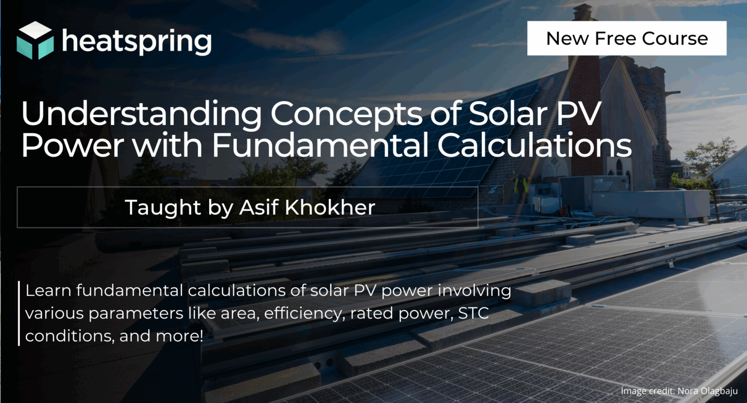 New Free Course Announcement: Understanding Concepts of Solar PV Power ...